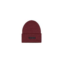 Skim&uuml;tze Alpha Industries "Rubber Logo Beanie", Herren, Gr. onesize, schwarz cherry, Obermaterial: 60% Polyester, 40% Polyacryl, M&uuml;tzen Skim&uuml;tze