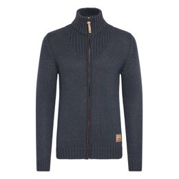 !Solid Strickjacke SOLID "Strickjacke SDPoul", Herren, Gr. M, grau (ins bl mel), Obermaterial: 50% Baumwolle CO. 50% Polyacryl PAN., Strickjacken Strickjacke