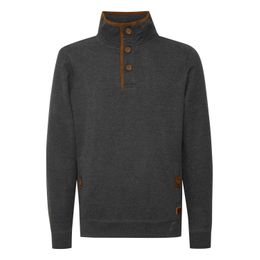 Troyer Blend "Troyer BHAchilias", Herren, Gr. S, grau (charcoal), Web, Obermaterial: 60% Baumwolle CO. 40% Polyester PES., unifarben, Pullover Troyer