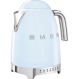 Smeg Wasserkocher "KLF04PBEU", blau (pastellblau), B:22,3cm H:28cm T:17,1cm, Wasserkocher, Wasserkocher