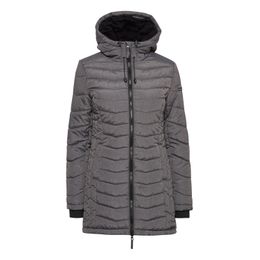 Langmantel oxmo "Parka OXNelly", Damen, Gr. L, grau (smoked pearl), Obermaterial: 65% Nylon NY. 35% Polyester PES., M&auml;ntel Langmantel