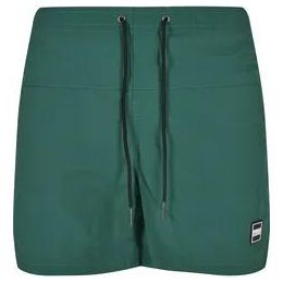 Badeshorts Urban Classics "Urban Classics Herren Block Swim Shorts", Gr. 5XL, US-Gr&ouml;&szlig;en, gr&uuml;n, 100% Polyamid, Badehosen Badeshorts