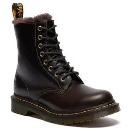 Winterboots Dr. Martens "1460 Serena 8 Eye Boot", Damen, Gr. 41, schwarz taupe, Leder, unifarben, Schuhe Winterboots, Stiefel, Schn&uuml;rboots mit stabilem Blockabsatz