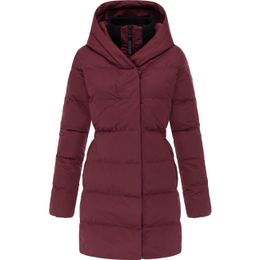 Steppmantel Ragwear "Steppmantel Niani YOUMODO", Damen, Gr. XS, rot (wine rot), Obermaterial: 100% Polyester PES. Obermaterial: Futter: 100% Polyester PES. 100% Polyester PES., M&auml;ntel Steppmantel