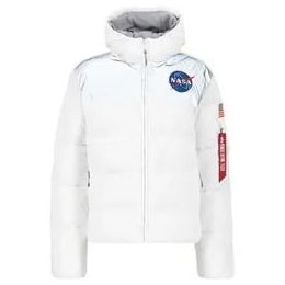 Winterjacke Alpha Industries "HP NASA Jacket", Herren, Gr. XXL, wei&szlig;, Obermaterial: 100% Nylon, Lining/F&uuml;llung: 100% Polyester, Jacken Winterjacke