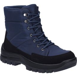 Stiefelette Josef Seibel "Alaska 50, schwarz-blau", Herren, Gr. 46, schwarz (schwarz, blau), Obermaterial: 100% Textilmaterial TEXMAT., Schuhe Stiefelette