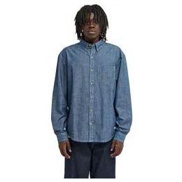 Langarmhemd Element "Button Down Regular Chambray", Herren, Gr. XS, US-Gr&ouml;&szlig;en, chambray blau, Obermaterial: 100% Walkfrottier;, Hemden