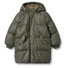 Winterjacke Wheat "Wheat PU Puffer Jacket Coast", M&auml;dchen, Gr. 104, winter forrest, 100% Polyester, unifarben, normal, ohne Ausschnitt, Jacken Winterjacke, winddicht