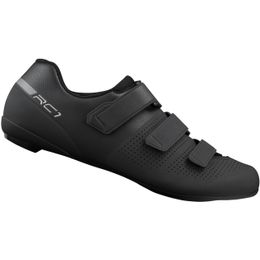 Fahrradschuh Shimano "Rennrad - Fahrradschuhe RC102, schwarz", Herren, Gr. 39, schwarz, Obermaterial: 100% Kunstleder synt.leather., Schuhe Fahrradschuh
