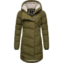 Wintermantel Ragwear "Wintermantel Pavla", Damen, Gr. 5XL, gr&uuml;n (light olive23), Obermaterial: 100% Polyester PES. Obermaterial: Futter: 100% Polyester PES. 100% Polyester PES., M&auml;ntel Wintermantel