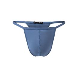 String HOM "String 1er Pack", Herren, Gr. S, blau (midblau), Obermaterial: 76% Polyamid PA. 24% Elasthan EL., Unterhosen String