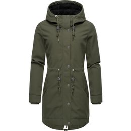 Parka Ragwear "Kurzmantel Canny Canvas", Damen, Gr. XXL, gr&uuml;n (schwarz olive), Obermaterial: 100% Polyester PES. Obermaterial: Futter: 100% Polyester PES. 100% Polyester PES., Jacken Parka