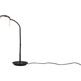 Trio LEUCHTEN LED Tischleuchte "MONZA, Tischlampe mit Sensordimmer Lichtfarbe einstellbar 2300-4000K", schwarz (schwarz matt), 1, H: 57cm, 1 Stk., Leuchten, Leuchtenkopf flexibel verstellbar Memoryfunktion H&ouml;he 57-74 cm, LED Tischleuchte