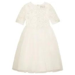 Partykleid DANAMADE "DANAMADE Dresses DCHANDRA", M&auml;dchen, Gr. 146, EURO, ivory, Obermaterial: 100% Polyester. Futter: 100% Polyester, Kleider Partykleid