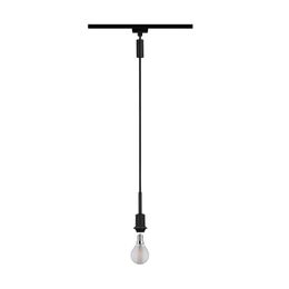Paulmann Schienensystem-Leuchten "URail Pendel DecoSystems Basic E14 max. 20W dimmbar 230V", schwarz, 1, &Oslash; 4,4cm H: 132cm, 1 Stk., Leuchten, Einzelspot, dimmbar, Schienensystem-Leuchten