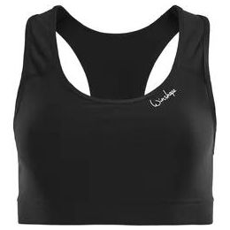 Sport-Bustier WINSHAPE "SB101-Schwarz", Damen, Gr. M, Normalgr&ouml;&szlig;en, schwarz, 80% Polyester, 20% Elasthan, BHs BH Sport Bustiers, Functional