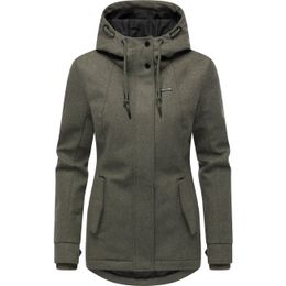 Winterjacke Ragwear "&Uuml;bergangsjacke Monadde Felt YOUMODO", Damen, Gr. XXL, gr&uuml;n (schwarz olive), Obermaterial: 100% Polyester PES. Obermaterial: Futter: 100% Polyester PES. 100% Polyester PES., Jacken Winterjacke