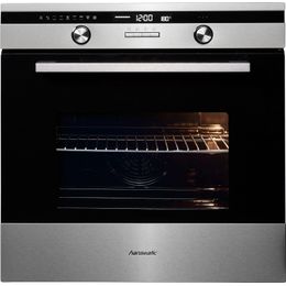 Hanseatic Einbaubackofen "N5M90E2-E11G400", Energieeffizienz: A, silber (silberfarben), B:59,5cm H:59,5cm T:57,5cm, Back&ouml;fen, Auftaufunktion: Bereits zubereitete Gerichte werden schonend aufgetaut, Einbaubackofen
