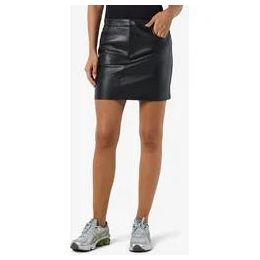Lederrock Noisy may "NMKATE NW PU SKIRT NOOS", Damen, Gr. M, schwarz, Obermaterial: 100% Polyester, unifarben, regular fit ca. Mitte Oberschenkel, R&ouml;cke
