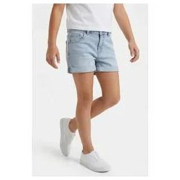 Levi's Jeansshorts LEVI'S KIDS "LVG GIRLFRIEND SHORTS", M&auml;dchen, Gr. 8 (128), N-Gr, heat wave, Denim/Jeans, Obermaterial: 69% Baumwolle, 30% Polyester, 1% Elasthan, Jeans Jeansshorts, for GIRLS
