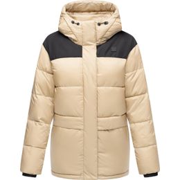 Anorak Ragwear "Steppjacke Wikesh", Damen, Gr. XL, grau (taupe), Obermaterial: 100% Nylon NY. 100% Polyester PES. Obermaterial: Futter: 100% Polyester PES. 100% Polyester PES., Jacken Anorak