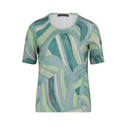 Print-Shirt Betty Barclay "Printshirt mit Rundhalsausschnitt", Damen, Gr. 44, bunt (mint, gr&uuml;n), Obermaterial: 95% Viskose CV. 5% Elasthan EL., Shirts Print-Shirt