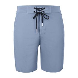 Badeshorts YEAZ "Badeshorts DAVEY", Herren, Gr. L, US, blau, Obermaterial: 92% Polyester PES. 8% Elasthan EL., Badehosen Badeshorts