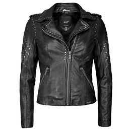 Bikerjacke Maze "Lederjacke Titana", Damen, Gr. XS, schwarz, Obermaterial: 100% Lammleder LEL. Futter: 100% Polyester PES., Jacken Bikerjacke