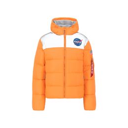 Winterjacke Alpha Industries "HP NASA Jacket", Herren, Gr. XL, tangerine, Obermaterial: 100% Nylon, Lining/F&uuml;llung: 100% Polyester, Jacken Winterjacke