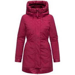 Wintermantel Navahoo "Wintermantel Winterprinzessin 14", Damen, Gr. M, rosa (berry wine), Obermaterial: 100% Polyester PES. Obermaterial: Futter: 100% Polyester PES. 100% Polyester PES., M&auml;ntel Wintermantel