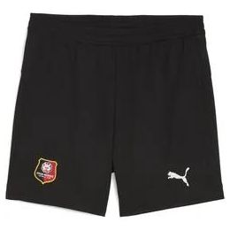 Sporthose Puma "Stade Rennais FC 25/26 Shorts Jugendliche", M&auml;dchen, Gr. 116, Normalgr&ouml;&szlig;en, schwarz, Obermaterial: 100% Polyester, unifarben, regular fit, Hosen Sporthose