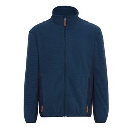 Fleecejacke North Bend "Fleecejacke NBHelgo", Herren, Gr. S, blau (navy blazer), Obermaterial: 100% Polyester PES., meliert, regular fit normal, Jacken Fleecejacke