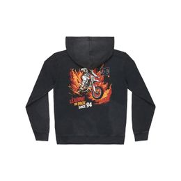 Hoodie DC Shoes "Leading The Pack", Jungen, Gr. 16(165-172cm), schwarz (schwarz acid), Obermaterial: 55% Walkfrottier, 25% Walkfrottier, 20% Microfaser;, Sweatshirts Hoodie