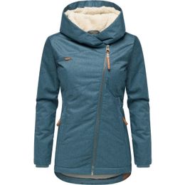 Winterjacke Ragwear "Winterjacke Gordon", Damen, Gr. L, blau (stone blau25), Obermaterial: 100% Polyester PES. Obermaterial: Futter: 100% Polyester PES. 100% Polyester PES., Jacken Winterjacke