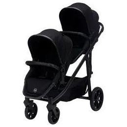 Zwillings-Kombikinderwagen fillikid "Fill Two in One", Kinder, schwarz, Aluminium, Polyester, Kinderwagen
