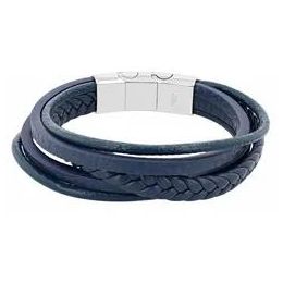 Adelia&acute;s Edelstahlarmband ADELIA ́S "Herren Armband aus Edelstahl" Gr. 21, blau silber, Armb&auml;nder, Herren, 21, Edelstahl, Edelstahlarmband