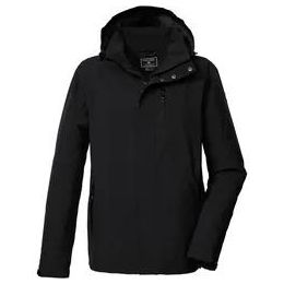 Funktionsjacke Killtec "KOW 90 MN JCKT", Herren, Gr. S, schwarz, Obermaterial: 100% Polyester;Futter: 100% Polyester;F&uuml;llung: 100% Polyester, Jacken Funktionsjacke, Wasser- und winddicht, atmungsaktiv, abnehmbare Kapuze, viele Taschen