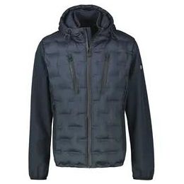 Steppjacke Lerros "Hybrid-Jacke in Grossen Gr&ouml;ssen", Herren, Gr. 3XL, blau (blau night), 100% Polyester, Jacken Steppjacke