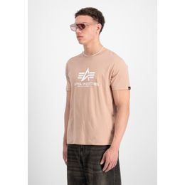 T-Shirt Alpha Industries "Basic T-Shirt BL", Herren, Gr. XL, orange (dusty coral), Obermaterial: 100% Baumwolle, Shirts T-Shirt