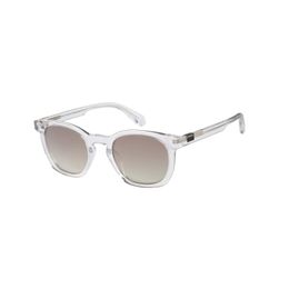 Sonnenbrille Superdry "Modell 996091", Herren, transparent, transparent, Sonnenbrillen Sonnenbrille, Form Rund, Logoschriftzug auf B&uuml;gel, Kunststofffassung