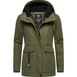 Wintermantel Ragwear "Winterjacke Jazmin Remake II Intl.", Damen, Gr. XS, gr&uuml;n (olive24), Obermaterial: 100% Polyester Pol. recyc.. Obermaterial: Futter: 100% Polyester Pol. recyc.. 100% Polyester PES., M&auml;ntel Wintermantel
