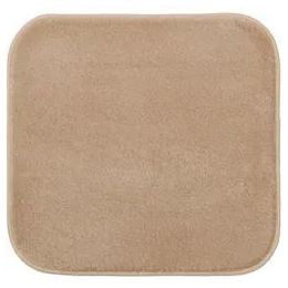 G&ouml;zze Badematte G&Ouml;ZZE "Rio Premium", beige (sand), H:18mm, Polyester, Badematten, Badematte, Badteppich, Uni Farben, waschbar, rechteckig & rund erh&auml;ltlich