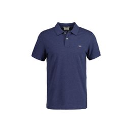 Poloshirt Gant "Poloshirt Slim Shield Pique Polo 1er Pack", Herren, Gr. 4XL, blau (dunkelblau), Obermaterial: 100% Baumwolle CO., Shirts Poloshirt