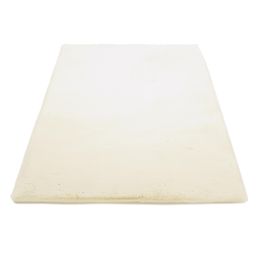 Hochflor-Teppich OCI DIE TEPPICHMARKE "ALISSA", beige (creme), B:160cm H:38mm L:230cm, Polyester, Teppiche, Hochflor-Teppich, Kuschelig weicher Flor, Kaninchen Fell Haptik, getuftet