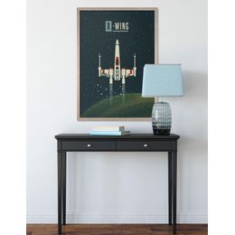 Wandbild Komar "Star Wars Geeky X-Wing", bunt (farbe bild(er): bunt), Disney, 1 Stk., Vlies, Bilder, Wandbild, 40 x 50 cm (Breite x H&ouml;he) - Kinderzimmer, Dekoration
