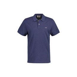 Poloshirt Gant "Poloshirt Regular Shield Pique Polo 1er Pack", Herren, Gr. 3XL, blau (jeansblau), Obermaterial: 100% Baumwolle CO., Shirts Poloshirt