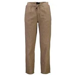Leinenhose Junk De Luxe "Leinenhose Relaxed Fit", Herren, Gr. S, grau (dk stone), Obermaterial: 55% Baumwolle, 45% Leinen, relaxed fit, Hosen