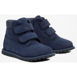 Klettboot Timberland "POKEY PINEPokey Pine H&L", M&auml;dchen, Gr. 25, blau (navy), Leder, Schuhe Klettboot, Winterstiefel, Schn&uuml;rstiefel, Winterschuhe