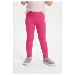Leggings happy girls, M&auml;dchen, Gr. 170, N-Gr, pink, Strick, Obermaterial: 60% Polyester, 35% Baumwolle, 5% Elasthan, unifarben, eng kn&ouml;chellang, Hosen Leggings, w&auml;rmend und elastisch
