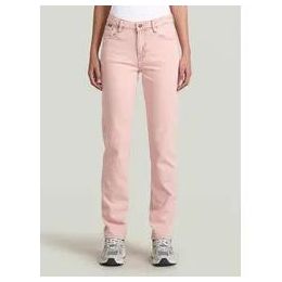 G-Star Raw 5-Pocket-Jeans G-STAR "Iggie Straight Jeans", Damen, Gr. 29, L&auml;nge 32, faded frosty pink, Obermaterial: 88% Baumwolle, 11% Baumwolle, 1% Elasthan, Jeans 5-Pocket-Jeans